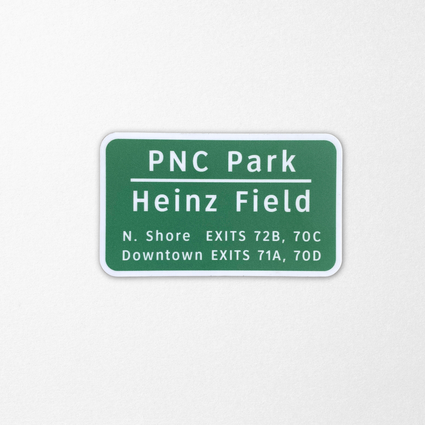 Heinz Field Highway Sign – Squirrel Hill Design and Craft